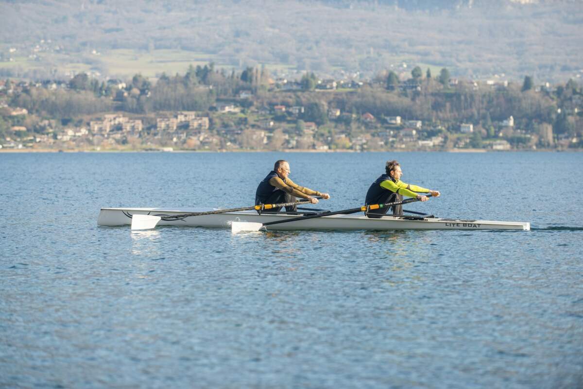 Bateau d'aviron double stable - LiteDuo